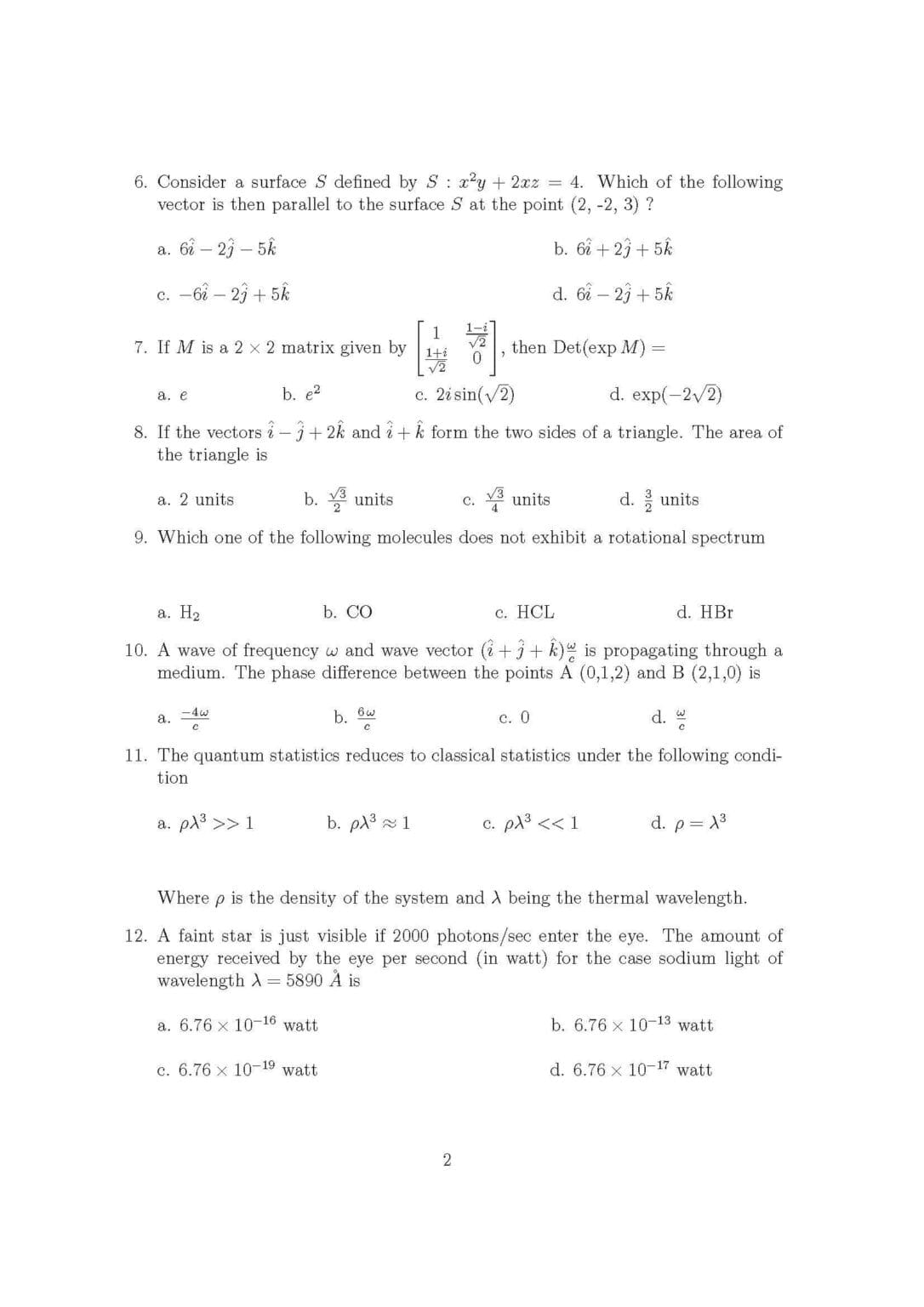 Download MSc Previous Year Question Papers PDF | Free Study Resource