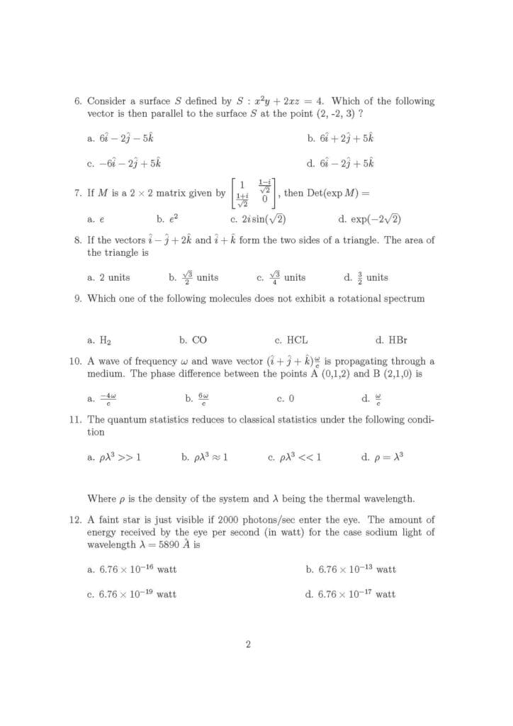 Download MSc Previous Year Question Papers PDF | Free Study Resource