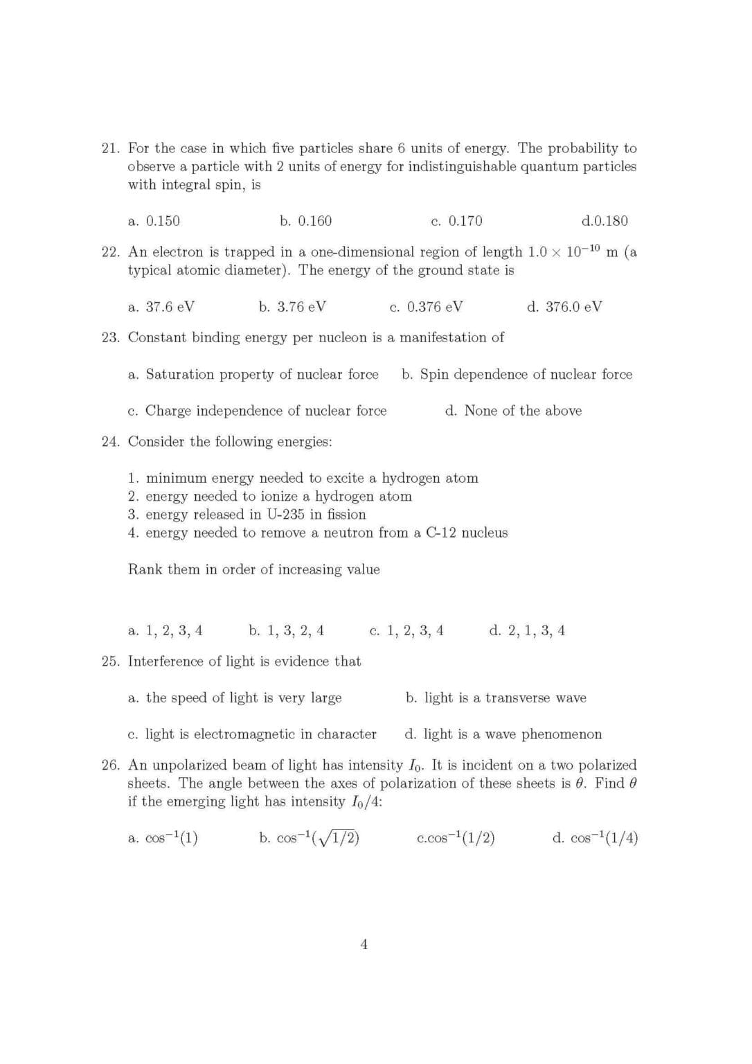 Download MSc Previous Year Question Papers PDF | Free Study Resource