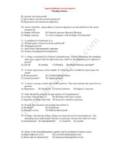 BSc Nursing Question Paper: Free Download Of 100 MCQs With Answers ...