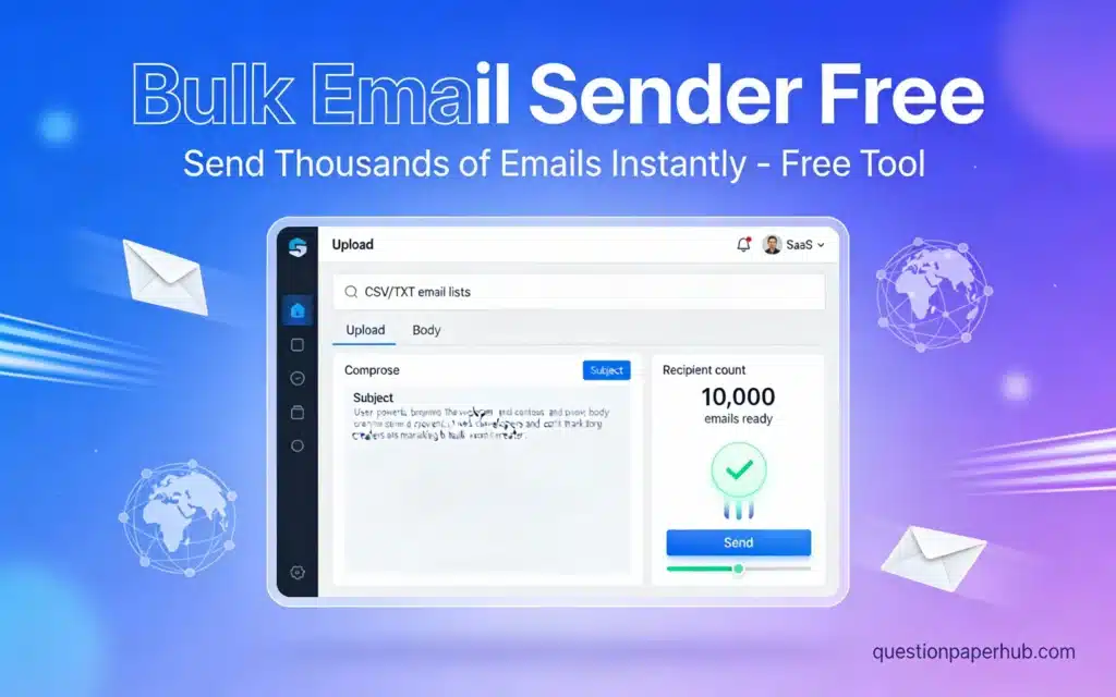 100% Free Bulk Email Sender Free | Question Paper Hub
