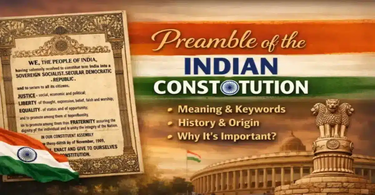 Preamble Of Indian Constitution: Meaning, History & Importance ...